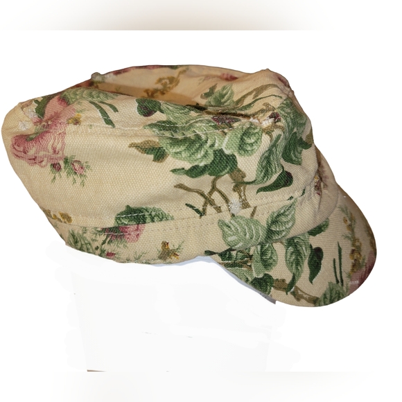 Accessories | Distressed Floral Newsboy Cadet Capboho Shabby Chic Cap ...